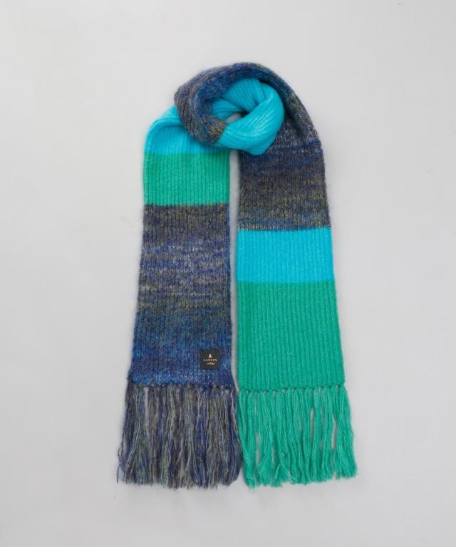 ランバン オン ブルー（LANVIN en Bleu）/【 LANVIN en Bleu （ランバン オン ブルー）】モコモコオンブレーマフラー(WASH)