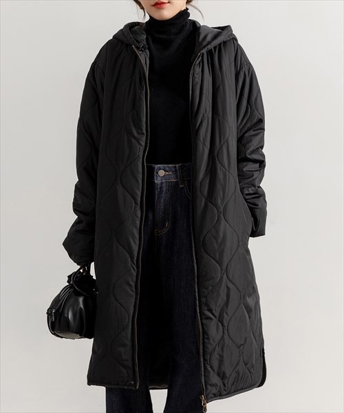 テディショップ（TeddyShop）/レディース 3WAYノームコアキルティング×フリースロングコート