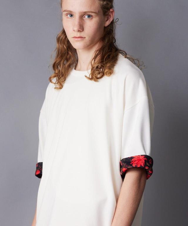 レアセル（rehacer）/rehacer : Botanical Sleeve CS / ボタニカル スリーブ カットソー