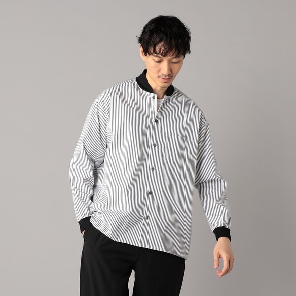 ベータ・メン（BMEN）/ストライプシャツ ブルゾン