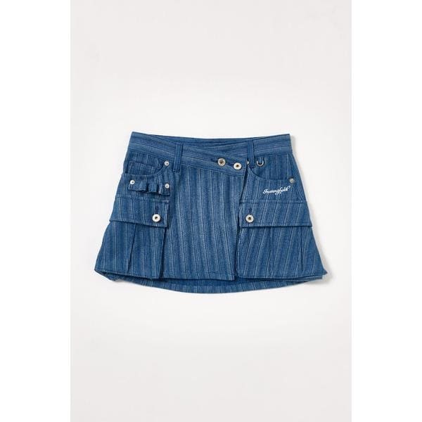 シェルターセレクト（SHEL’TTER SELECT）/【INSTANTFUNK】デニム ラップスカート