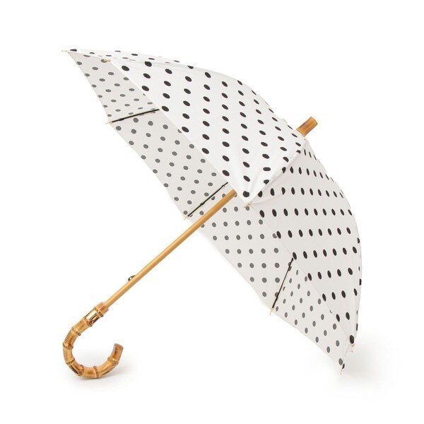 シップス エニィ/Ｔｒａｄｉｔｉｏｎａｌ　Ｗｅａｔｈｅｒｗｅａｒ：バンブーハンドル　ドットアンブレラ