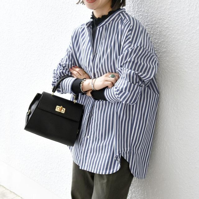 シップス エニィ（SHIPS any）/《一部追加予約》SHIPS any:〈洗濯機可能〉REPREVE バンド カラー シャツ