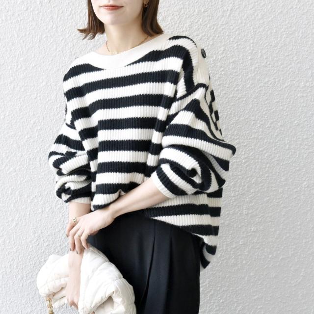 シップス エニィ（SHIPS any）/SHIPS any: AQUA カシミヤ ミックス ボートネック ニット プルオーバー