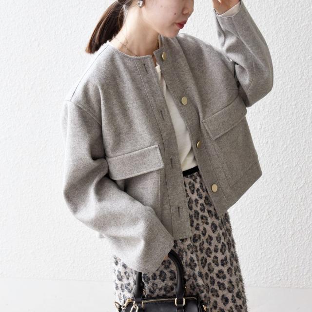 シップス エニィ（SHIPS any）/SHIPS any: エア ニードル ポケット コンパクト ノーカラー ジャケット