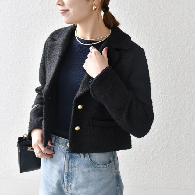 シップス エニィ（SHIPS any）/SHIPS any: モール ツイード ショート テーラード ジャケット