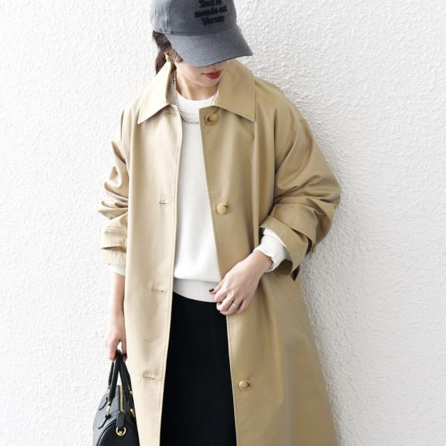 シップス エニィ（SHIPS any）/SHIPS any:〈手洗い可能〉シャンブレー バルマカーン ロング コート