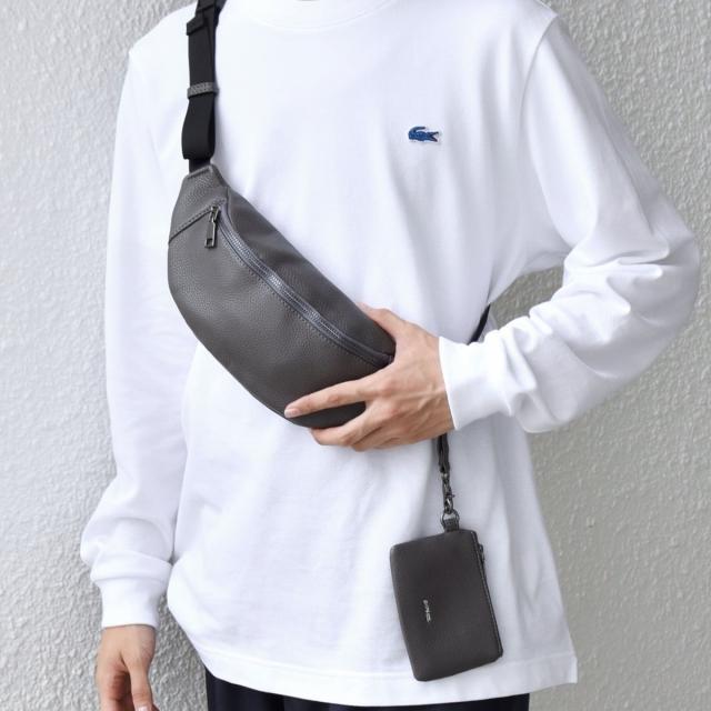 シップス エニィ（SHIPS any）/SHIPS any: スプリット レザー ボディバッグ (カードケース付き) 25AW◇