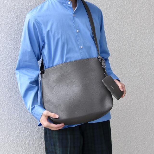 シップス エニィ（SHIPS any）/SHIPS any: スプリット レザー ジップ ショルダーバッグ (カードケース付き) 25AW◆