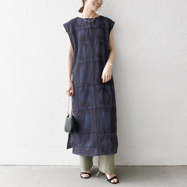 シップス エニィ（SHIPS any）/SHIPS any:〈手洗い可能〉エンブロイダリー レース シアー ワンピース