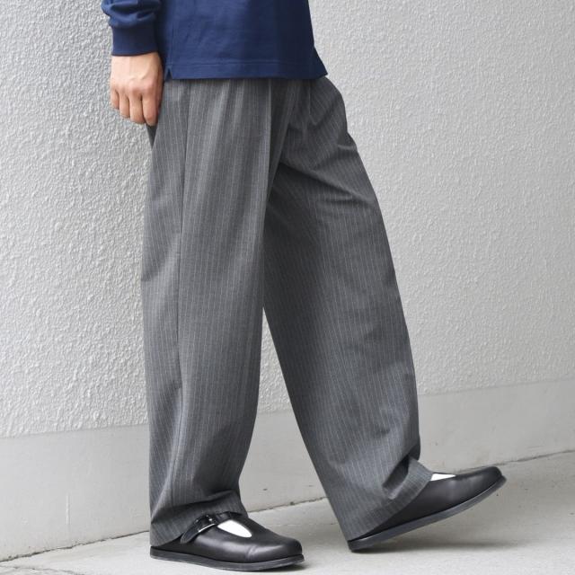 シップス エニィ（SHIPS any）/SHIPS any: LIM BLESS ソリッド/ストライプ 2プリーツ セミワイド イージーパン