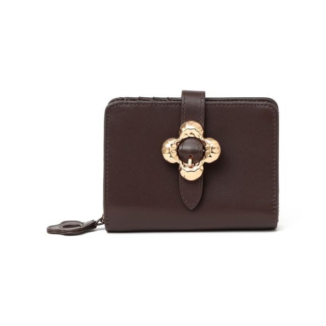 シップス エニィ（SHIPS any）/HASHIBAMI: フラワー モチーフ ハーフ ウォレット