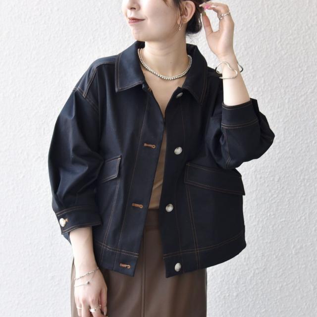 シップス エニィ（SHIPS any）/SHIPS any:〈洗濯機可能〉チノ ステッチ ショート シャツ ジャケット