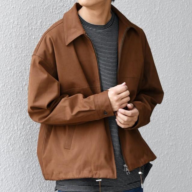 シップス エニィ（SHIPS any）/SHIPS any: フェイクスエード(ポリエステル) バックタック ドロスト ショート ブルゾン◇