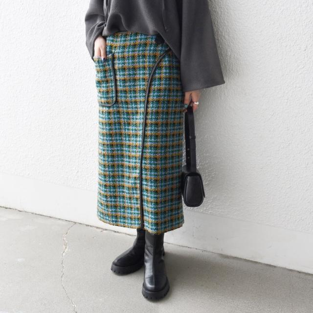 シップス エニィ（SHIPS any）/SHIPS any: ブロック ツイード タイト スカート