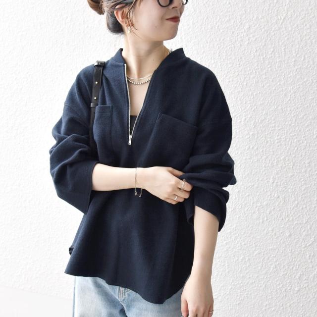 シップス エニィ（SHIPS any）/SHIPS any:〈洗濯機可能〉フリース ライク ハーフジップ ポケット プルオーバー