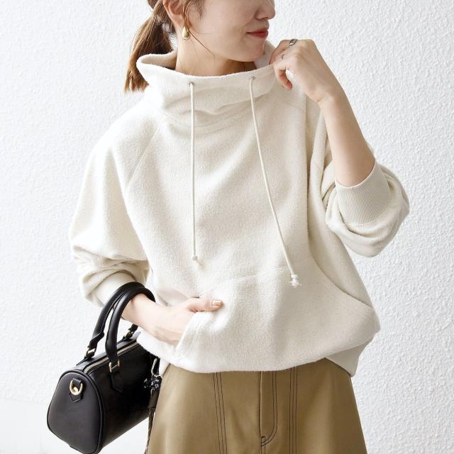 シップス エニィ（SHIPS any）/SHIPS any:〈洗濯機可能〉フリース ライク ハイネック プルオーバー