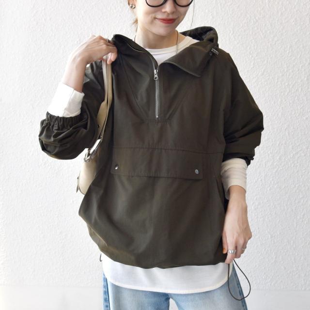 シップス エニィ（SHIPS any）/SHIPS any: ハーフジップ ビッグ アノラック パーカー