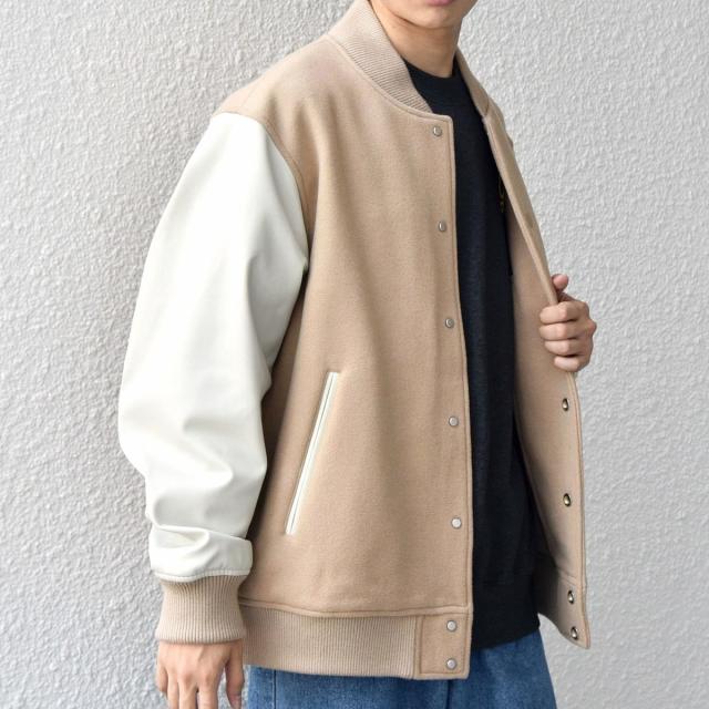 シップス エニィ（SHIPS any）/SHIPS any: PURE WOOL MELTON スタジアム ブルゾン (スタジャン)◇