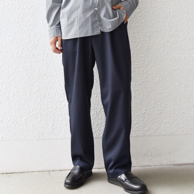 シップス エニィ（SHIPS any）/SHIPS any:〈洗濯機可能/抗ピリング〉ウールライク 2プリーツ セミワイド イージーパンツ◇