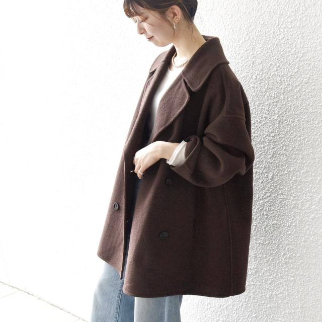 シップス エニィ（SHIPS any）/《一部追加予約》SHIPS any: リバー ダブル テーラード ミドル コクーン コート