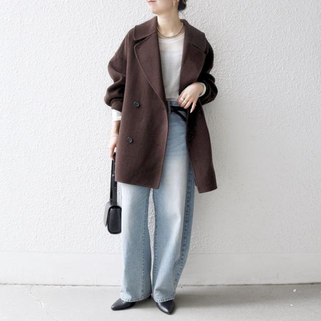 シップス エニィ（SHIPS any）/《一部追加予約》SHIPS any: リバー ダブル テーラード ミドル コクーン コート