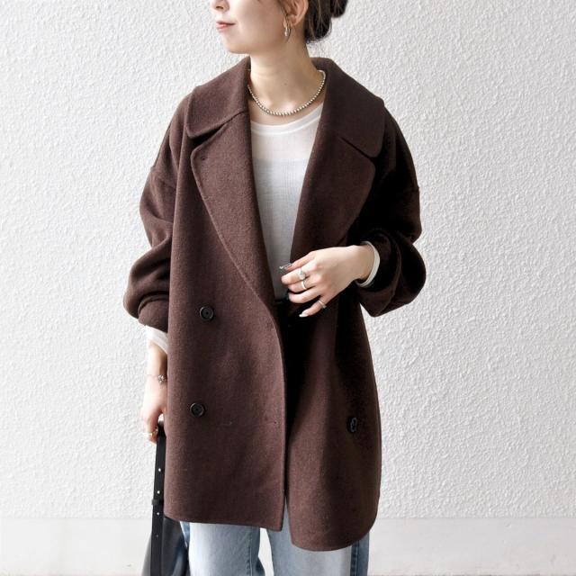 シップス エニィ（SHIPS any）/《一部追加予約》SHIPS any: リバー ダブル テーラード ミドル コクーン コート