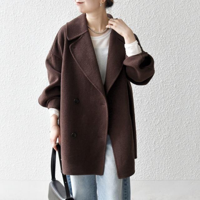 シップス エニィ（SHIPS any）/《一部追加予約》SHIPS any: リバー ダブル テーラード ミドル コクーン コート