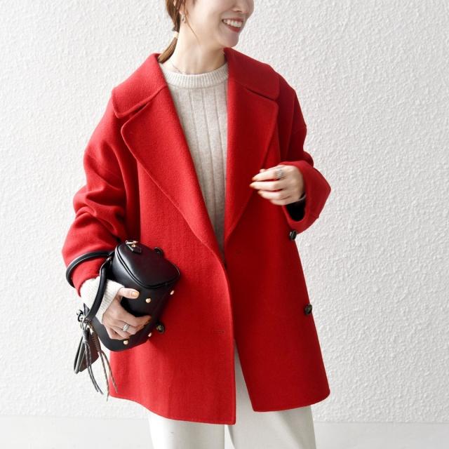 シップス エニィ（SHIPS any）/《一部追加予約》SHIPS any: リバー ダブル テーラード ミドル コクーン コート