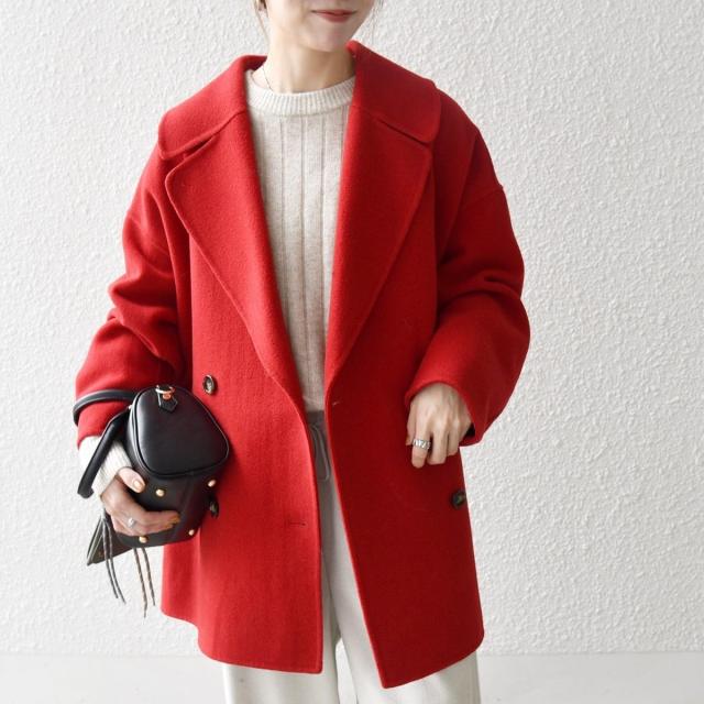 シップス エニィ（SHIPS any）/《一部追加予約》SHIPS any: リバー ダブル テーラード ミドル コクーン コート