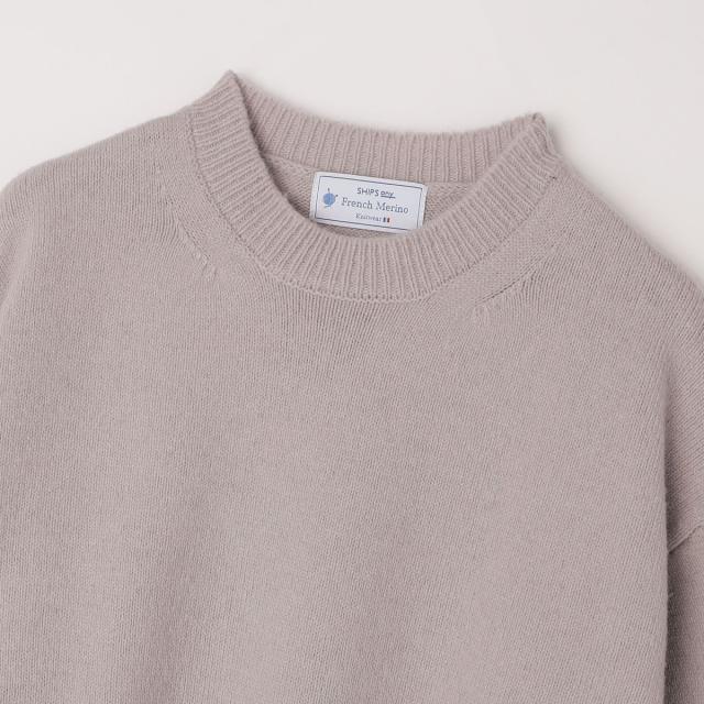 シップス エニィ（SHIPS any）/SHIPS any: French Merino ウール クルーネック ニット◇