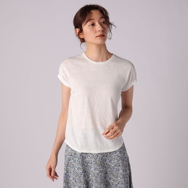 【NEW】スキャパ/リネンジャージカットソー