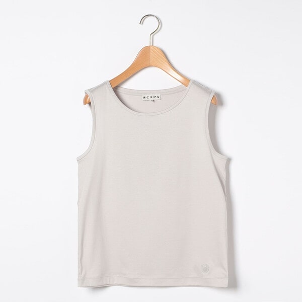 スキャパ（SCAPA）/クリアスムースノースリーブカットソー