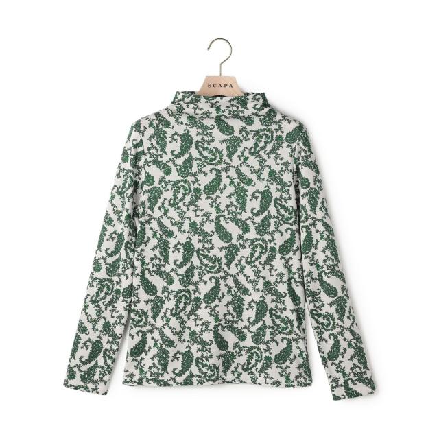 【NEW】スキャパ（SCAPA）/プティットフルールボトルネックカットソー