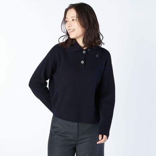 キース（KEITH）/【Lサイズ】グリフィンカラーネックニット