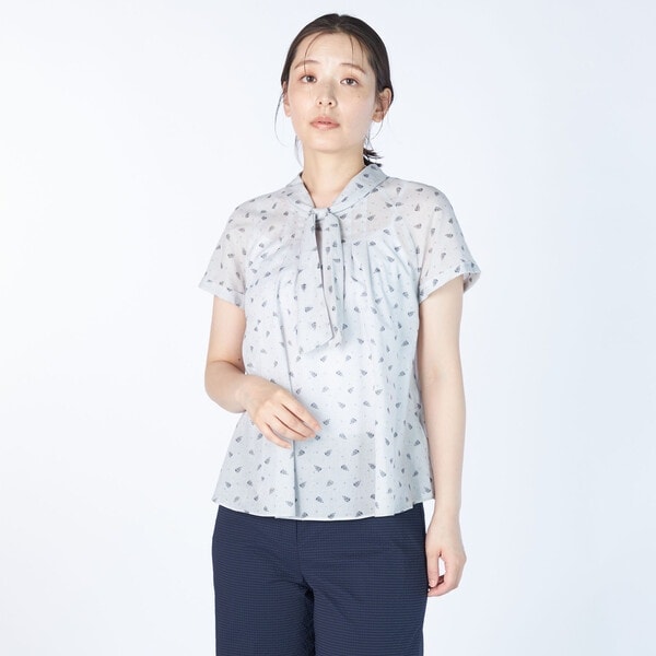 キース（KEITH）/【Lサイズ】プリントWightリボンブラウス