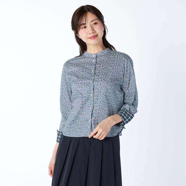 キース（KEITH）/【Lサイズ】Ｌｉｂｅｒｔｙ　Ｐｒｉｎｔ　Ｍａｍｉｅスタンドカラーブラウス