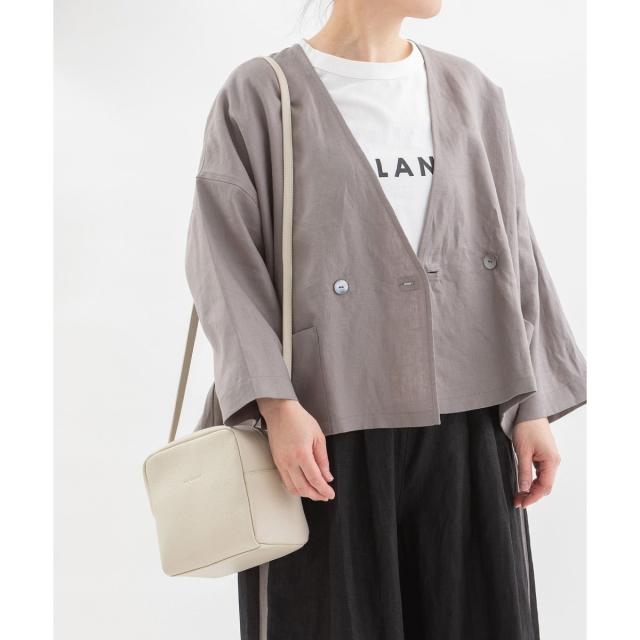 ノップドゥノッド（nop de nod）/スクエアレザーポシェット