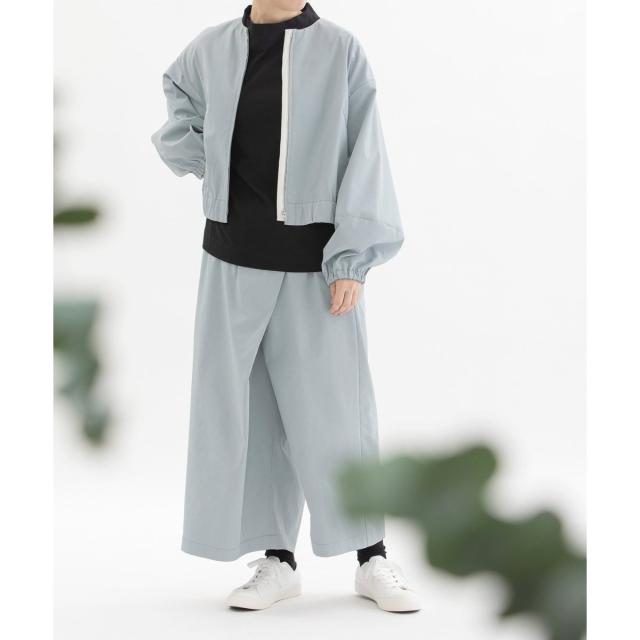 ノップドゥノッド（nop de nod）/ポリエステルコットンリネンツイルラップパンツ