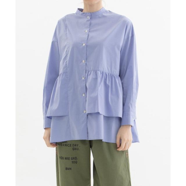 ノップドゥノッド（nop de nod）/アシメトリーティアードデザインシャツ