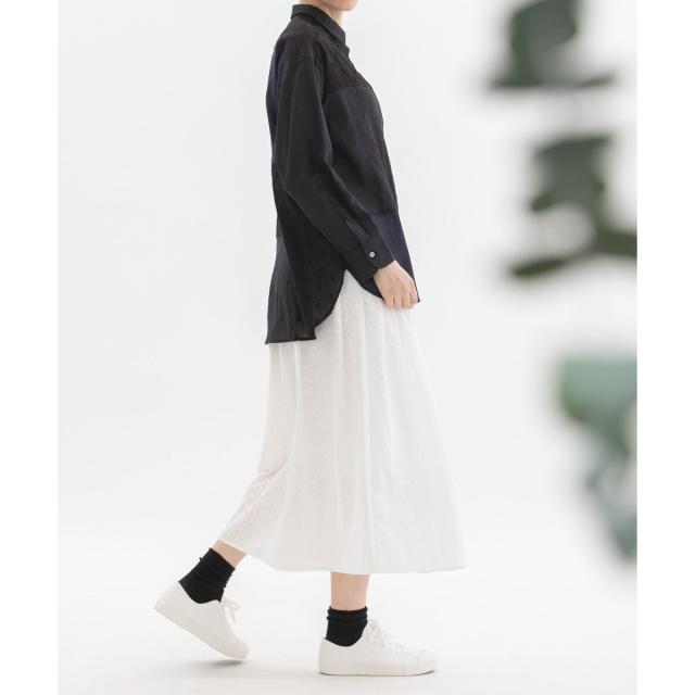 ノップドゥノッド（nop de nod）/エンブロイダリーレーススカートの