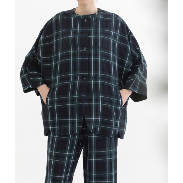 ノップドゥノッド（nop de nod）/Clocheリネンレーヨンスカラップジャケット