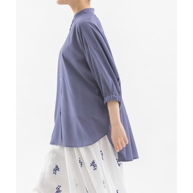 ノップドゥノッド（nop de nod）/Cloche COOL ローン6分袖シアーシャツ