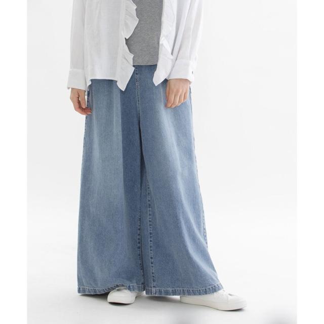 ノップドゥノッド（nop de nod）/デニムボリュームパンツ