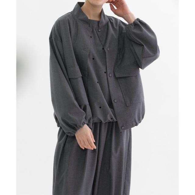 ノップドゥノッド（nop de nod）/トロスタンドカラーポケットブルゾン