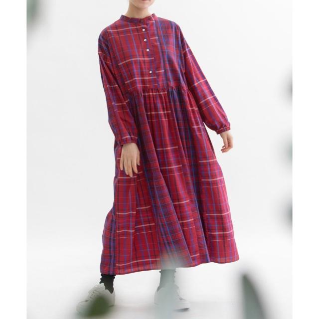 ノップドゥノッド（nop de nod）/miscオリジナルチェック2way切り替えワンピース