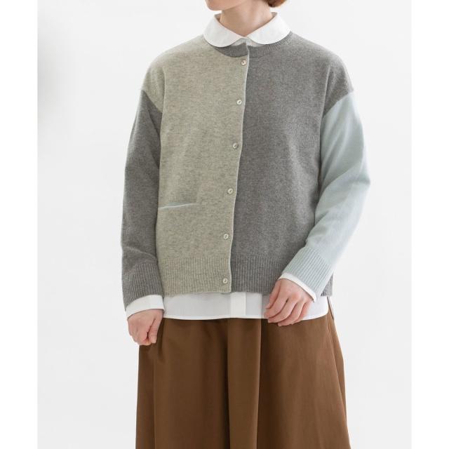 ノップドゥノッド（nop de nod）/miscエキストラファインメリノクルーワイドカーディガン