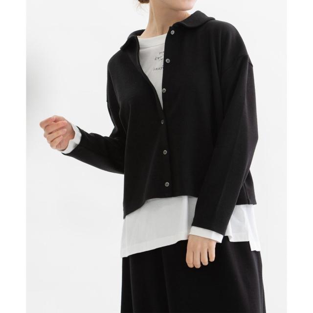 ノップドゥノッド（nop de nod）/Rondeアクリルウールポンチカットソー