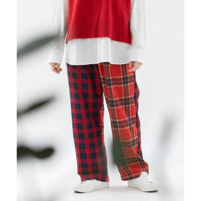 ノップドゥノッド（nop de nod）/miscチェックストレートパンツ