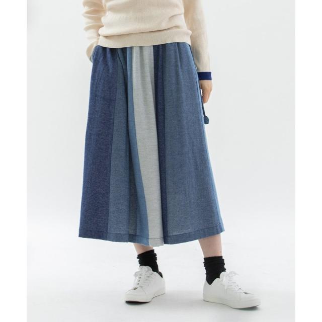 ノップドゥノッド（nop de nod）/Cornet miscシャンブレービエラ起毛スカート